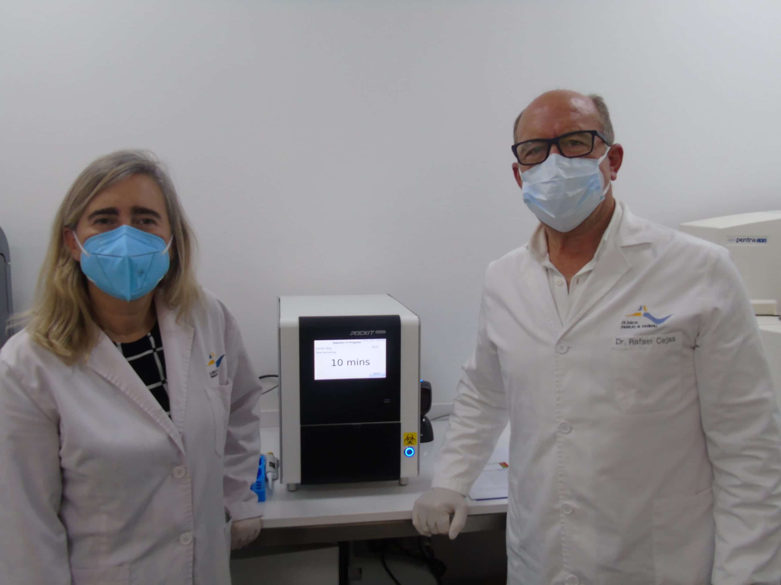 Incorporación un robot para realización de PCR Covid19 Ultrarrápidas ...